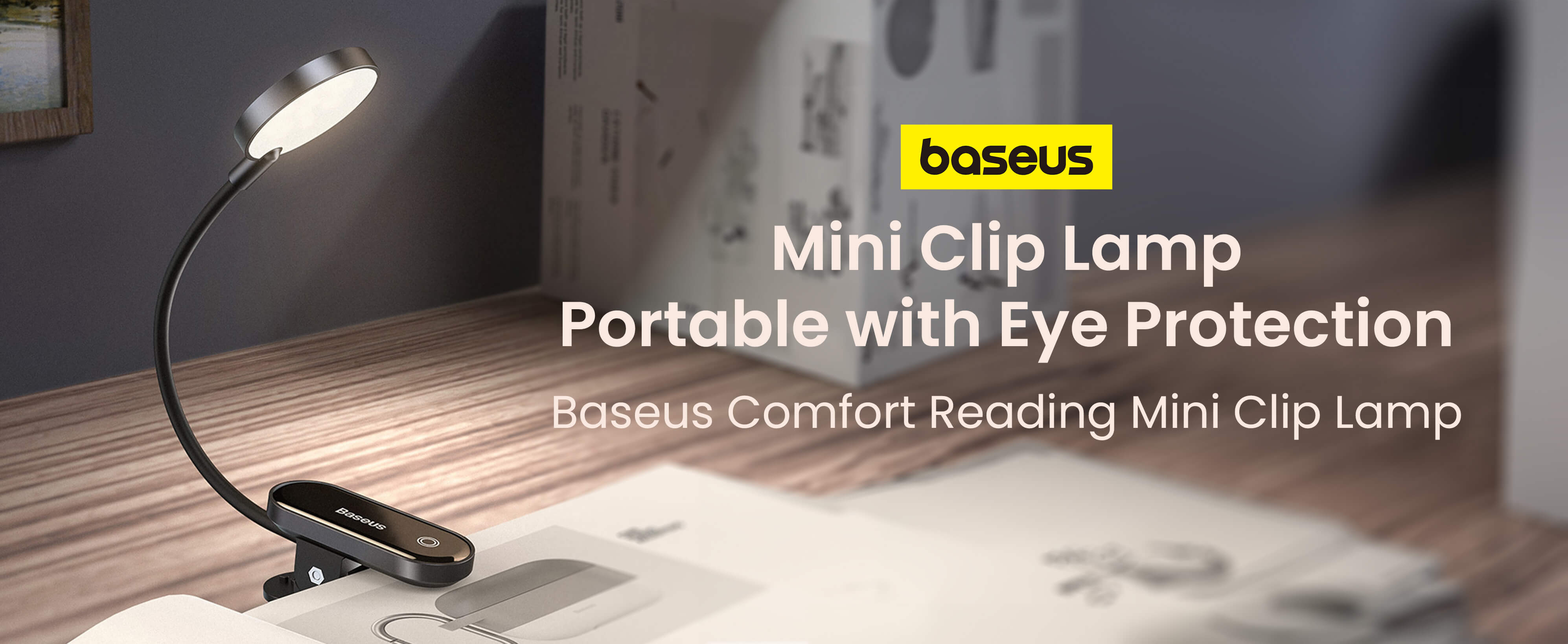 Baseus Online | Baseus Led Desk Lamp Clip-On Night Light Reading ...