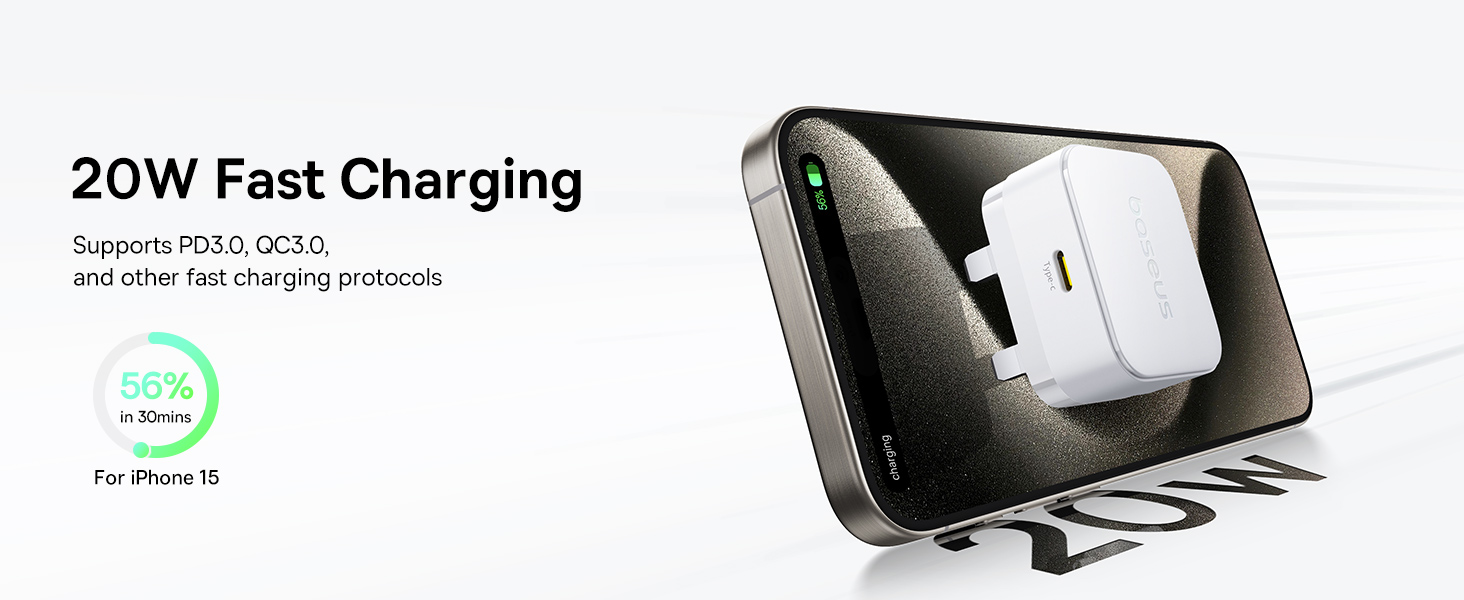 Baseus Online | Baseus Palm 20W PD Type-C Fast Charging Wall Charger ...