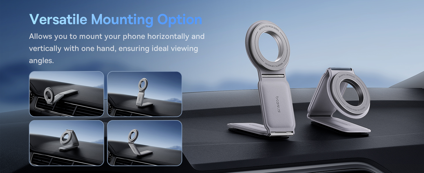 Baseus C02 Mega Prime Trip Series Magnetic Car Phone Holder 360 ...