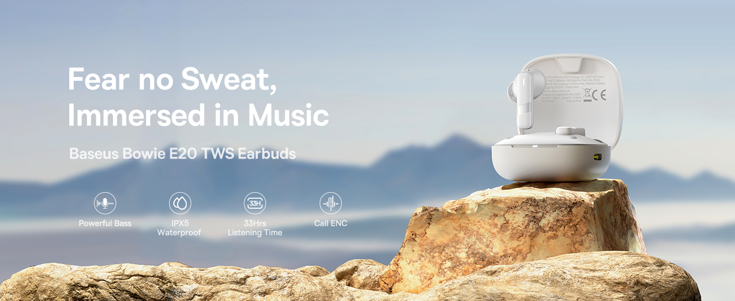 Baseus Online | Baseus Bowie E20 True Wireless Earbuds With 2 ENC Mics ...
