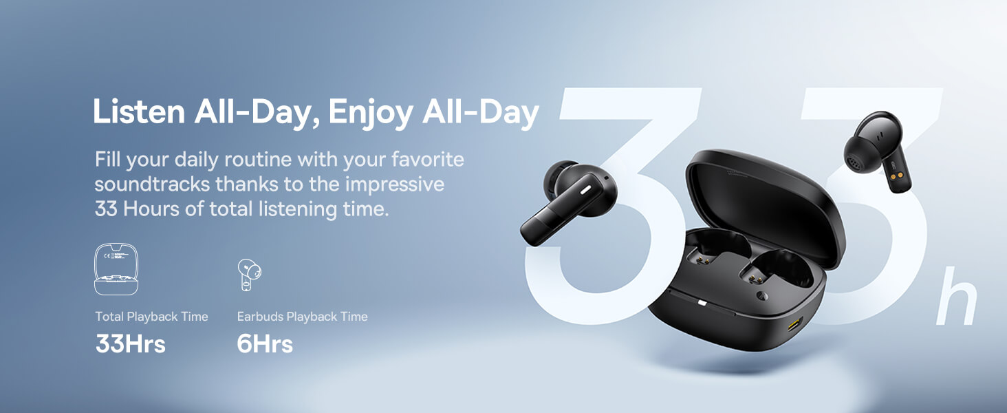 Baseus Bowie E20 True Wireless Earbuds With 2 ENC Mics, 33H Playtime ...